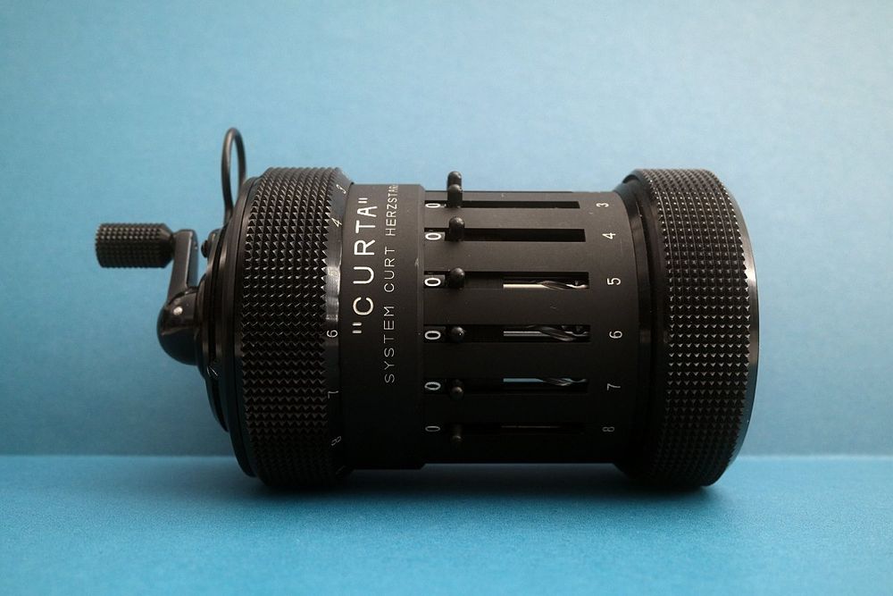 Curta Type I Rechenmaschine 1950 - sehr frühes Modell - TOP | Kaufen ...