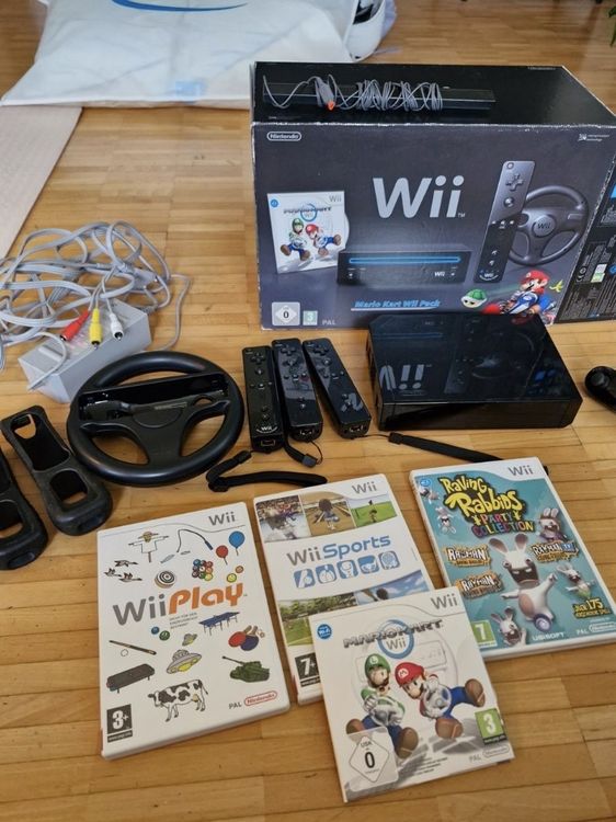 Wii Konsole schwarz mit Spielen und Zubehör | Kaufen auf Ricardo