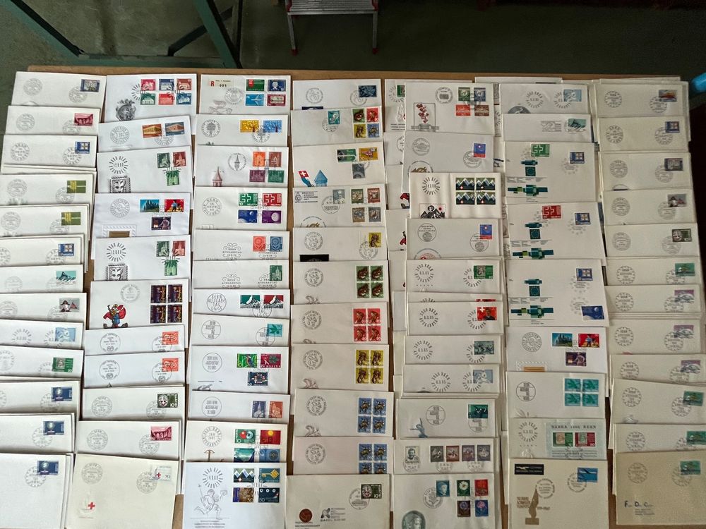 Posten von 160 FDC Schweiz von den 60er Jahren (Gebraucht) in Murgenthal für CHF 10 – mit ...
