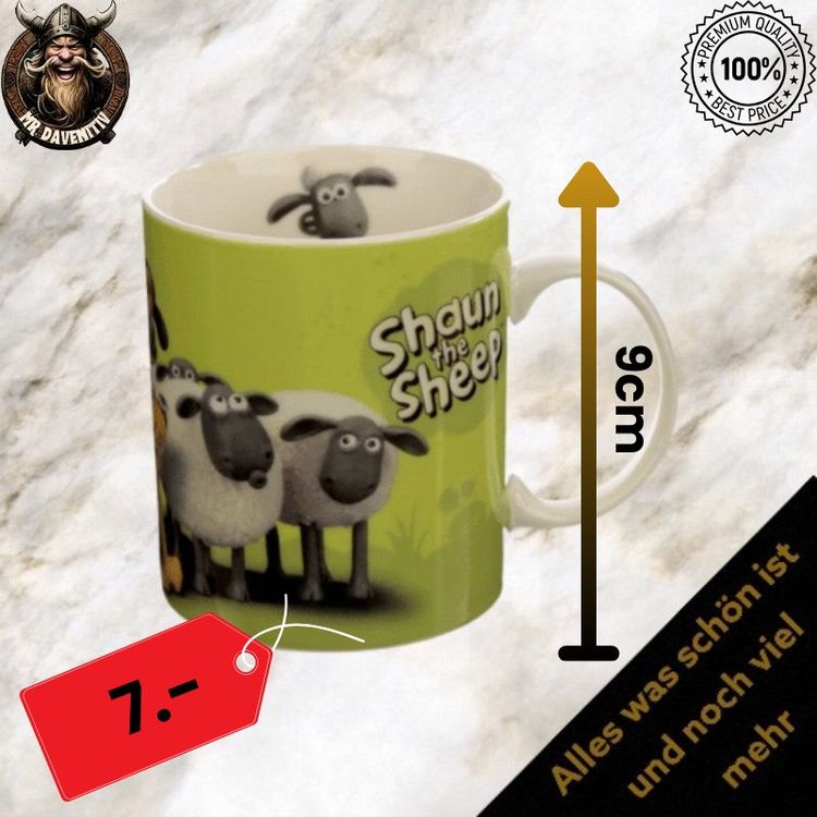 Shaun das Schaf Tasse aus Porzellan | Kaufen auf Ricardo