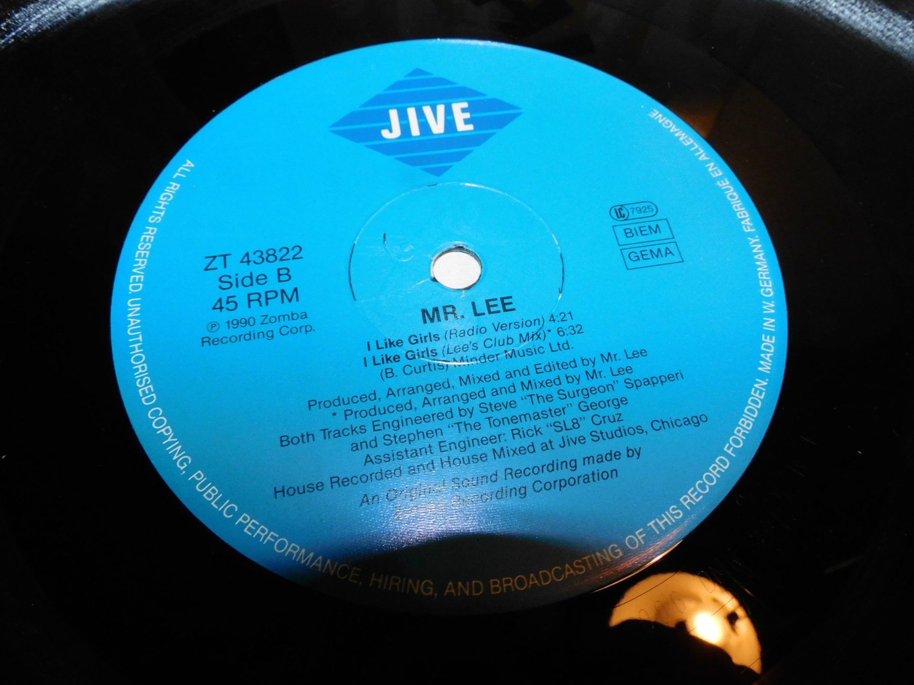 LP I like Girls Mr Lee Radio Version Mix 1990 Schallplatte (Gebraucht ...