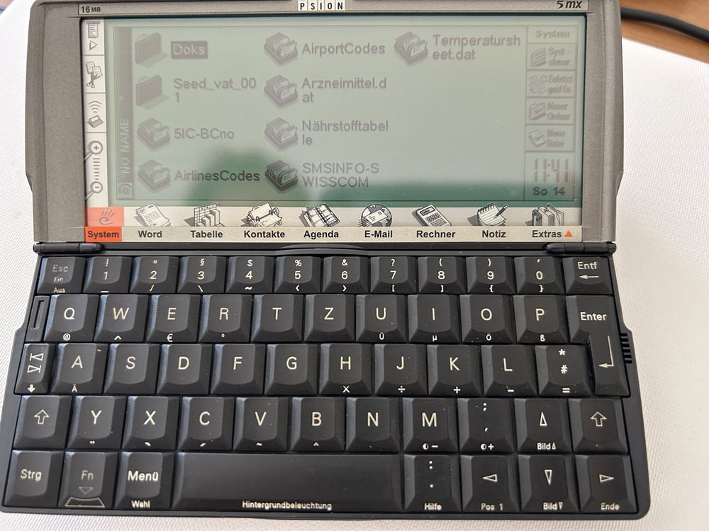 Psion MX 5 & 512Mb Karte (Gebraucht) in Schöfflisdorf für CHF 170 – mit ...