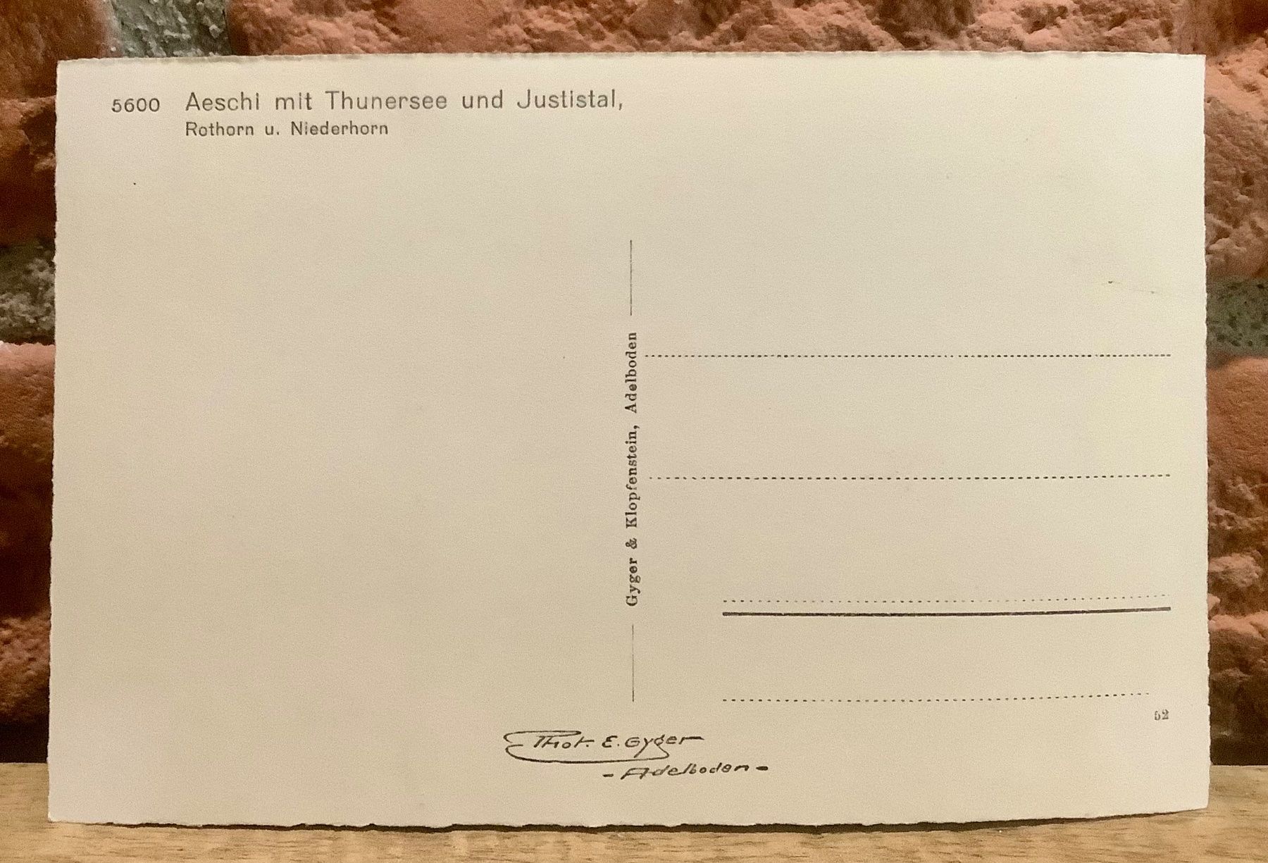 AESCHI mit Thunersee & Justistal - Berner Oberland (Gebraucht) in Root ...