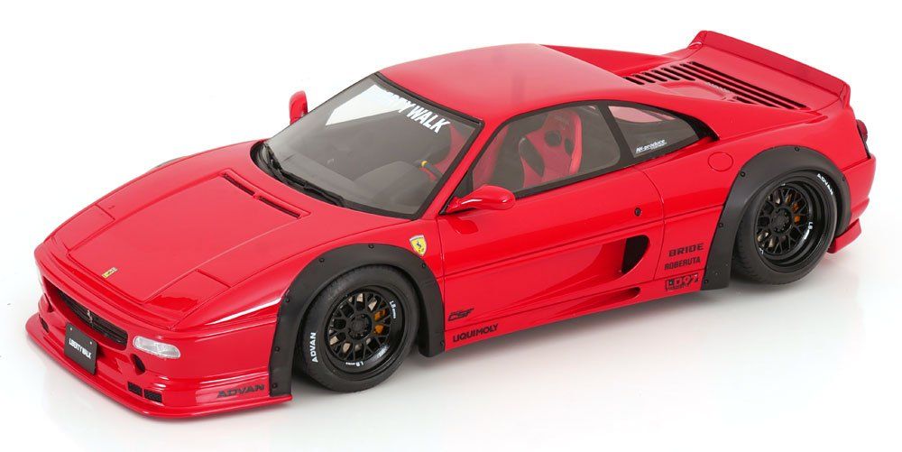 Ferrari F355 GTS RWB Liberty Walk 2023 rot/schwarz 1/18 NEU (Neu und originalverpackt) in ...