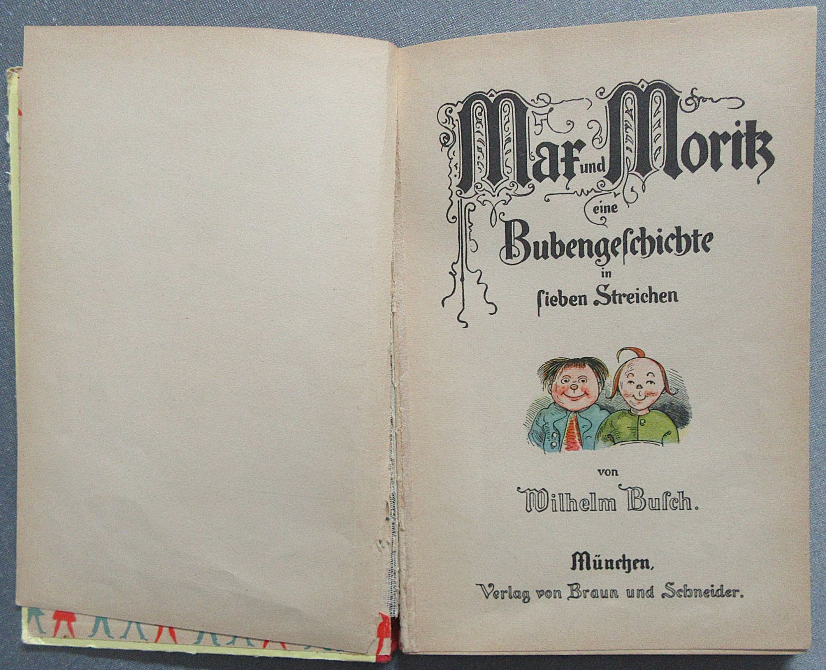 Max und Moritz - Eine Bubengeschichte in sieben Streichen (Defekt) in ...