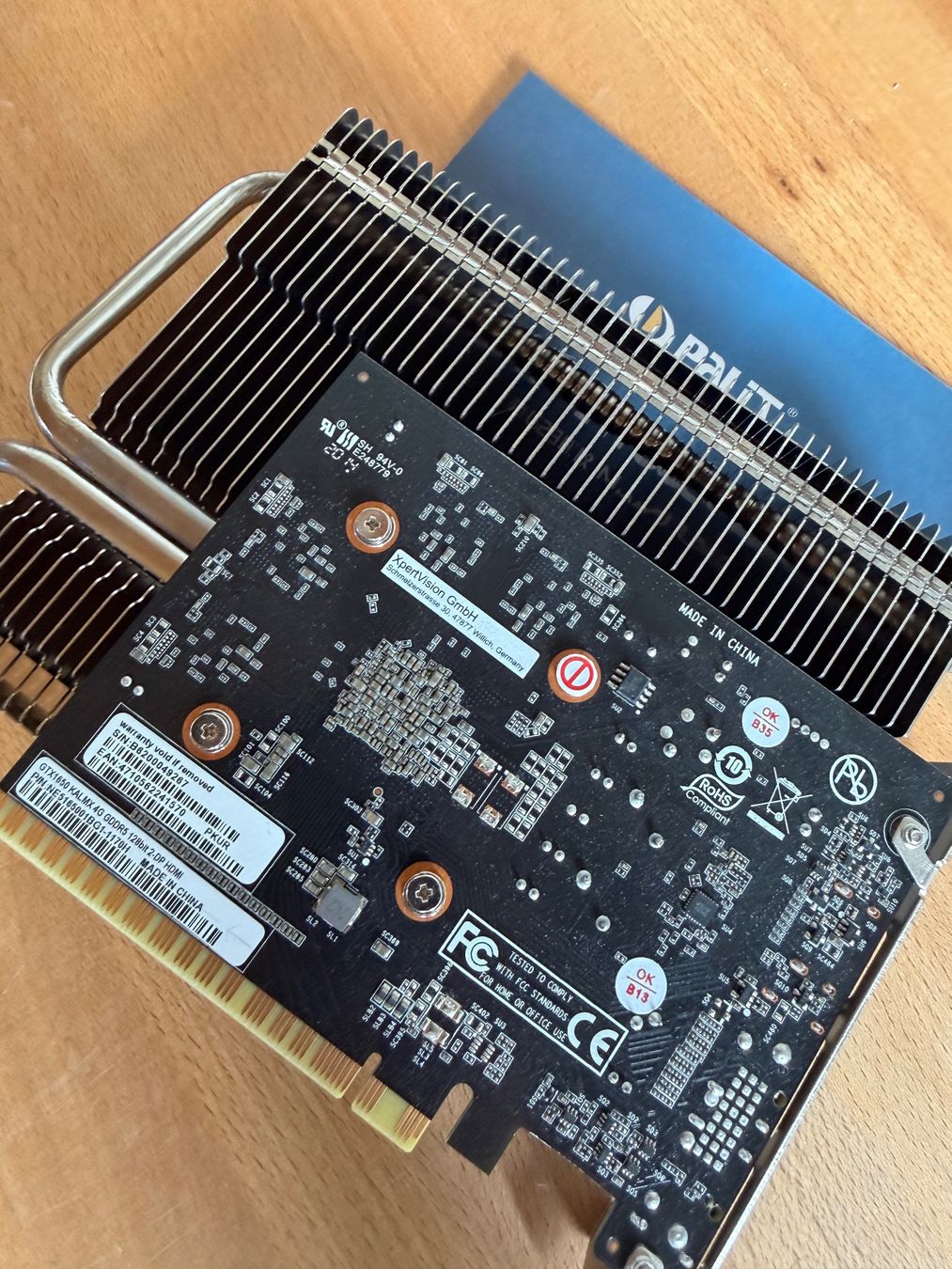 Palit GeForce GTX 1650 KalmX (4GB) - Passive Kühlung (Gebraucht) in ...