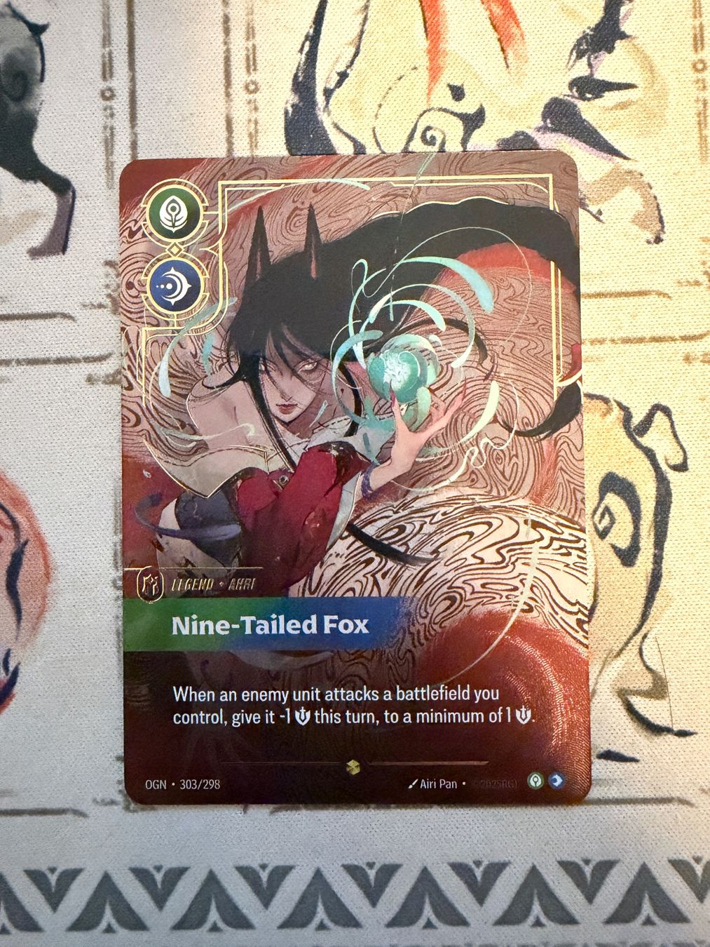 Riftbound Ahri, Nine-Tailed Fox (V.2 - Showcase) OCG 303/298 (Gebraucht ...