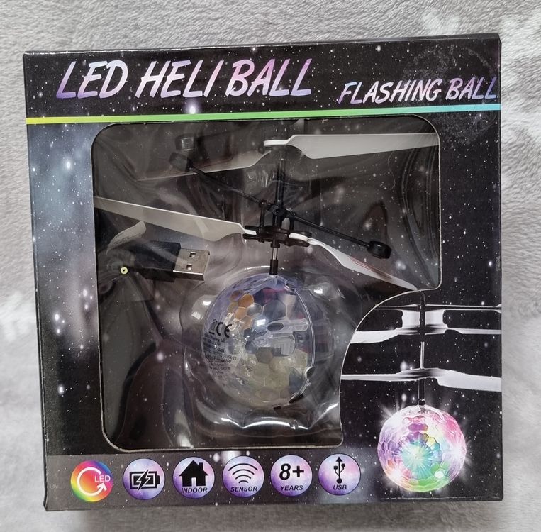 LED Heli Ball mit Sensor, Discokugel Drohne für Drinnen (Neu und ...