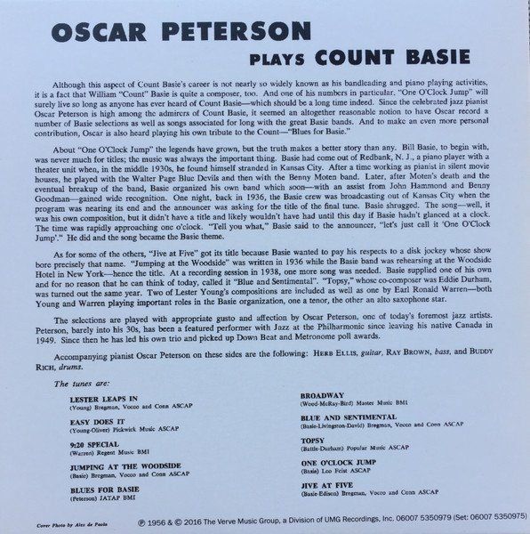 Oscar Peterson [VERVE] with Herb Ellis, Ray Brown,Buddy Rich (D ...