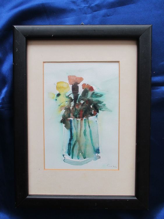 Hans Ruedi Sieber 1926 - 2002, Aquarell, Sträusschen. (Gebraucht) in Zufikon für CHF 91 – mit ...