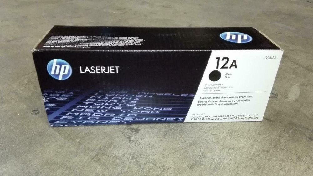 HP LaserJet 1010/1020 Toner, 12A, Q2612A (Neu und originalverpackt) in ...