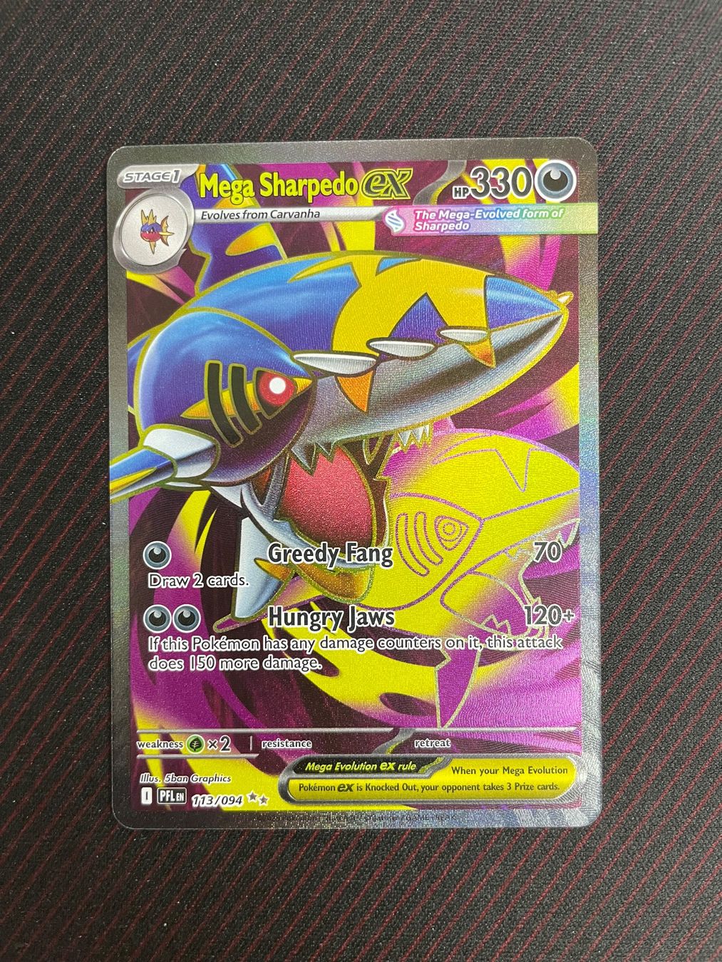 Pokémon – Phantasmal Flames – Mega Sharpedo EX (PFL 113/094) (Neu und ...