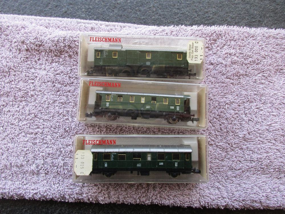 Modelleisenbahn Fleischmann 3 Personen Wagen 8060 bis 8062 | Kaufen auf Ricardo