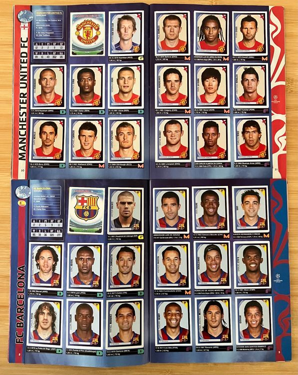 2x Panini Champions League Sticker Album komplett 2007-2008 | Kaufen ...