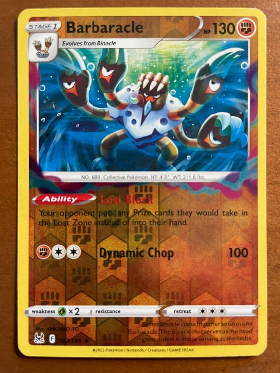Pokemon Barbaracle Reverse (Versand gratis) (Neu (gemäss Beschreibung ...