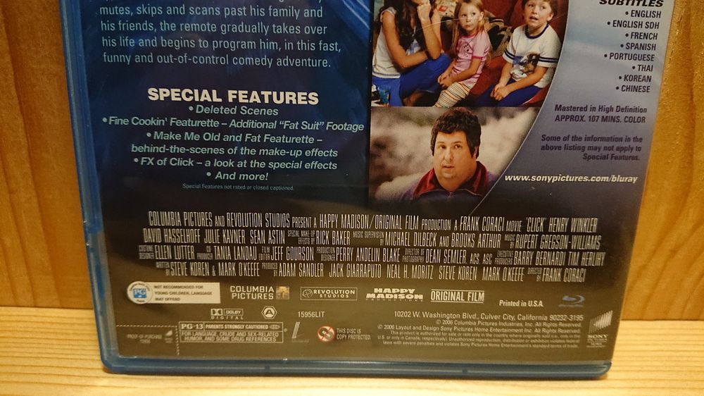 CLICK Blu-Ray mit Adam Sandler (Gebraucht) in Wilderswil für CHF 9.9 ...