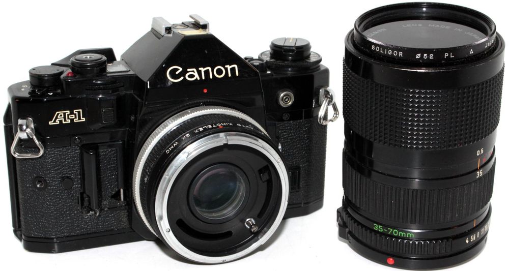 CANON A-1 + 2x-Konverter + Canon FD Zoom 35-70 mm | Kaufen auf Ricardo
