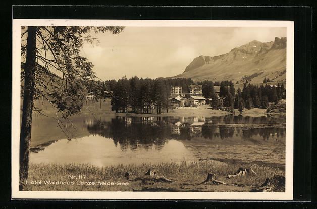 AK Lenzerheide, Hotel Waldhaus und See (Antik) in Berlin für CHF 5 – mit Lieferung auf Ricardo ...