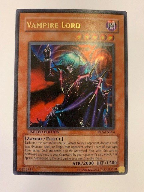 Vampire Lord Yu-Gi-Oh Karte (Neu (gemäss Beschreibung)) in HORGEN für ...