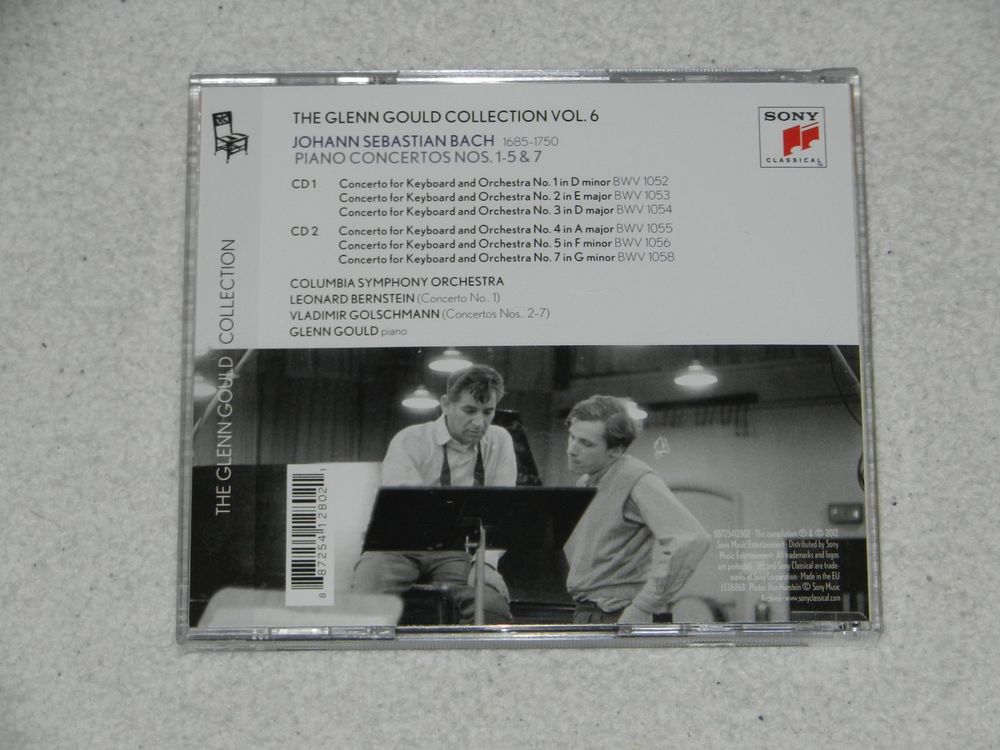 Do-CD GLENN GOULD PLAYS BACH PIANO CONCERTOS NOS.1-5&7 (Gebraucht) in ...
