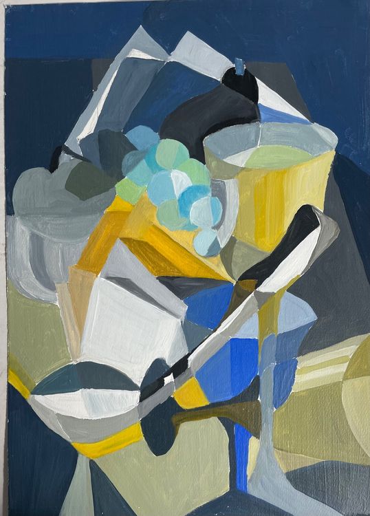 Abstrakte Kunst Mischtechnik Gemälde | Kaufen auf Ricardo