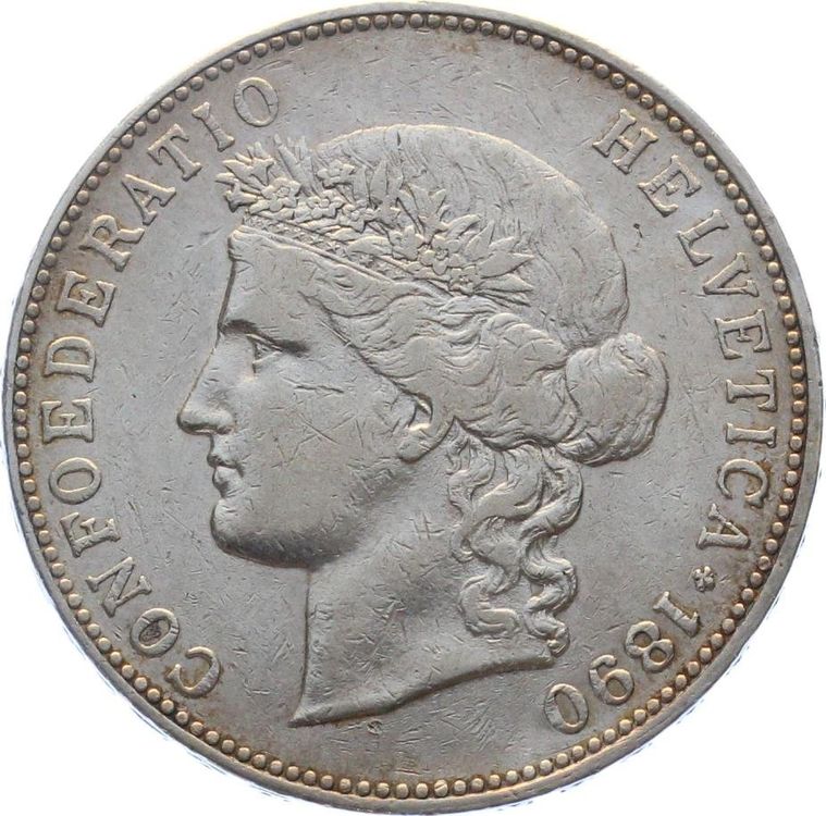 5 Franken 1890 B -------------- Helvetica | Kaufen auf Ricardo
