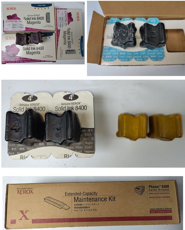Xerox Solid Ink 8400 und Maintenance Kit diverse Farben 👍 (Neu und ...
