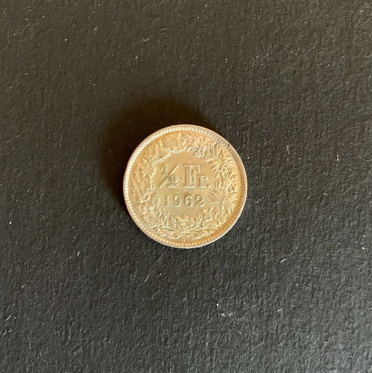 1962 Münze 50 Rappen Silber (Gebraucht) in Eggersriet für CHF 1 – mit Lieferung auf Ricardo kaufen