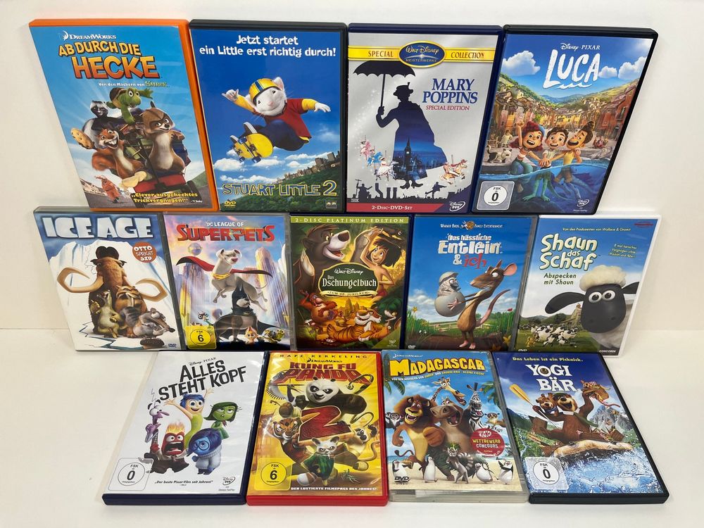Riesige DVD-Sammlung - 113 Kinderfilme, deutsch (Gebraucht) in Lachen ...
