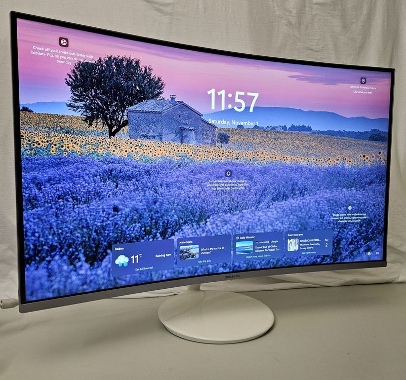 Samsung 32 Zoll Curved Monitor – WQHD, 75Hz, VA-Panel (Gebraucht) in ...
