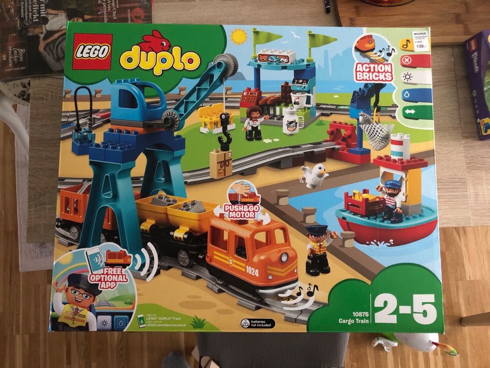 Spielzeug Lego Duplo Güterzug 10875 Cargo Train Eisenbahn (Neu und ...
