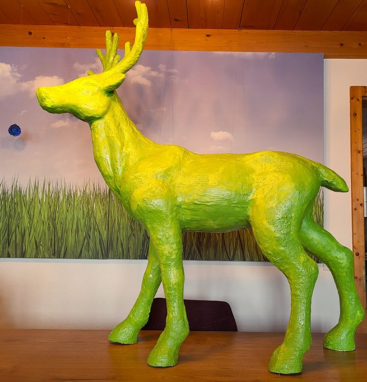 Antiker Woodstock Hirsch / Höhe 132 cm | Kaufen auf Ricardo