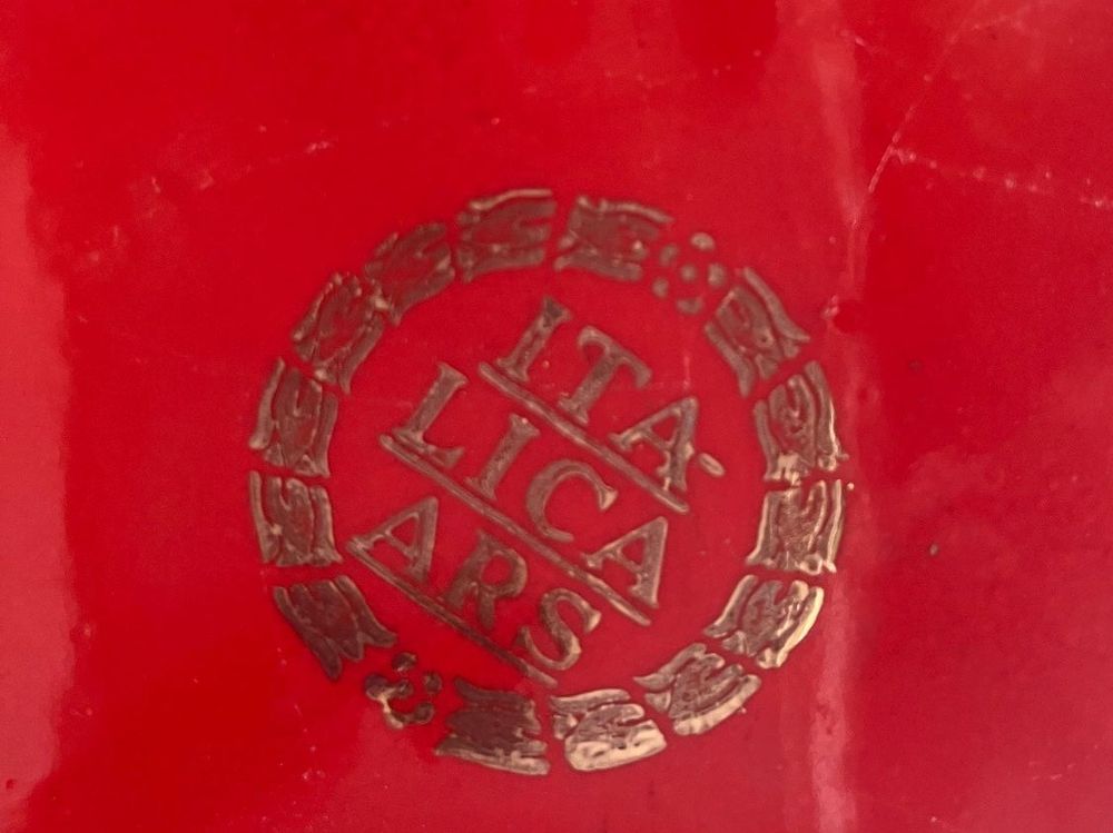 Vase Rouge avec paillète Ceramique ITALICA ARS 11.5 cm (D'occasion) à ...