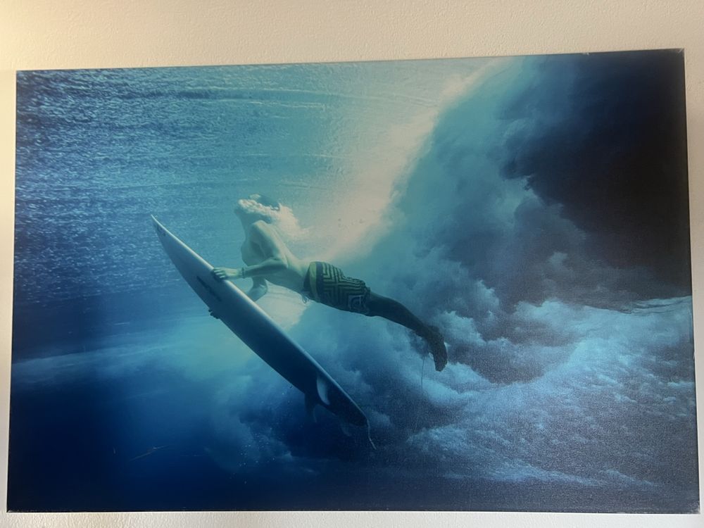 Surfer picture - painting 80 x 120 (Gebraucht) in Zollikon für CHF 35 – mit Lieferung auf ...