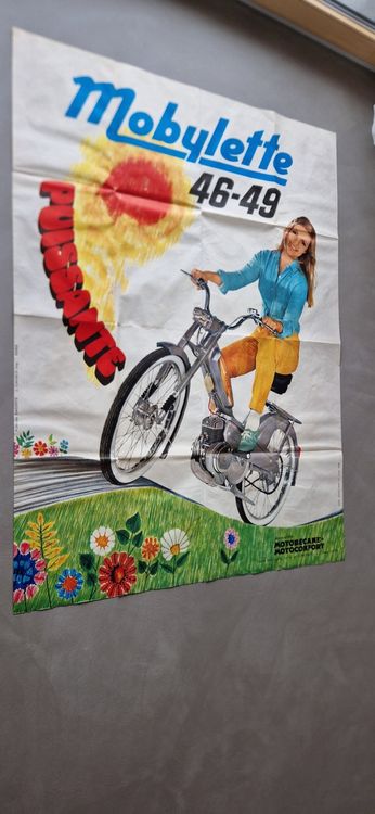 Mofa Plakat Reklame Motobecane Mobylette Original 70er Jahre (Gebraucht ...