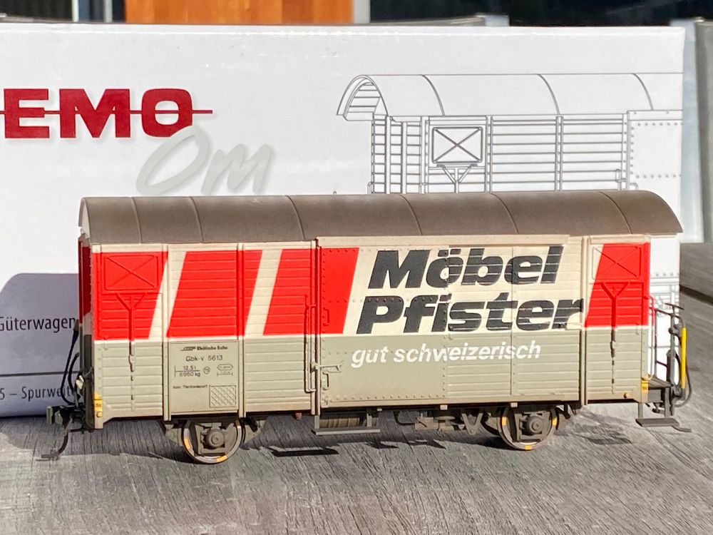 RhB Bemo 0m 9482 123 Gbk-v 5613 gedeckterGüterwagen gealtert | Kaufen ...