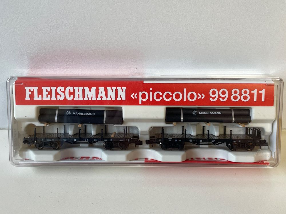 Fleischmann 99 8811 K, limitierte Serie, Rungenwagen Röhren (Neu und ...