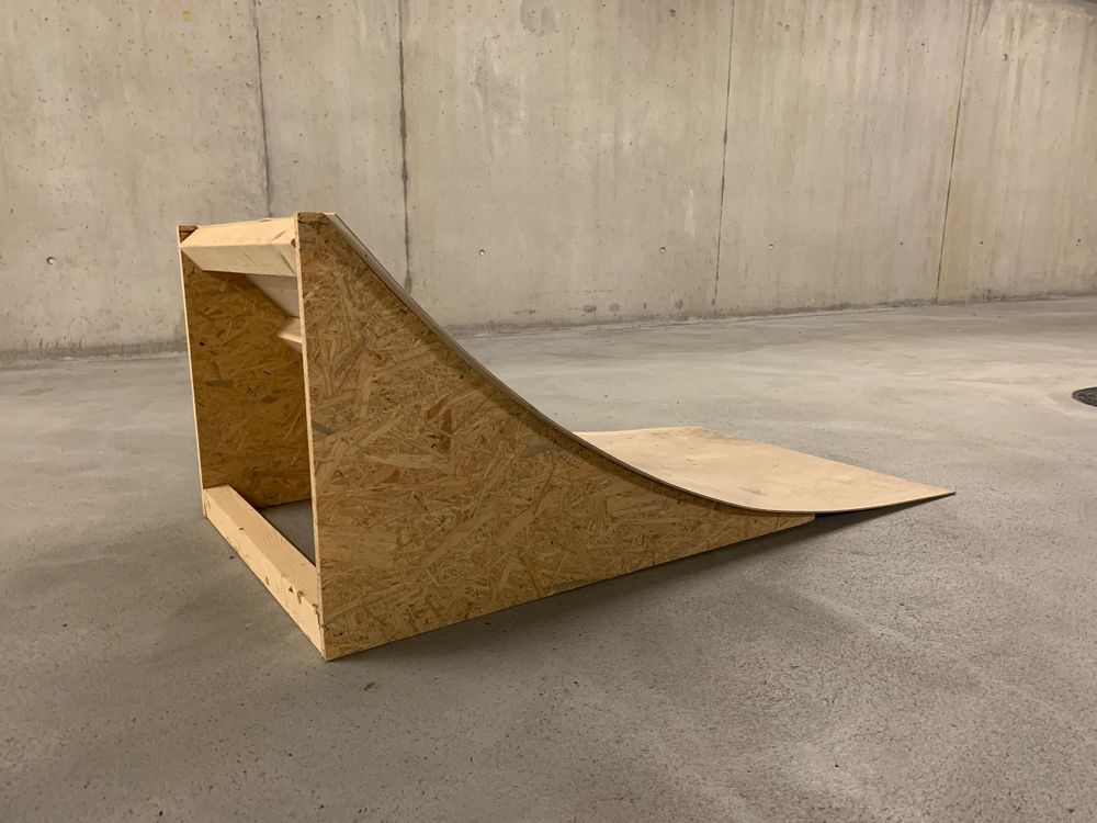 Rampe für Skateboard-BMX-Trial aus Holz (Gebraucht) in Niederrohrdorf ...