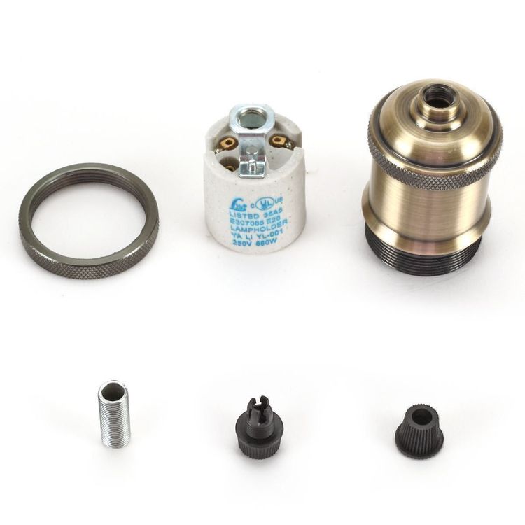 6er Vintage Sockel Lampenfassung E27 (Neu (gemäss Beschreibung)) in ...