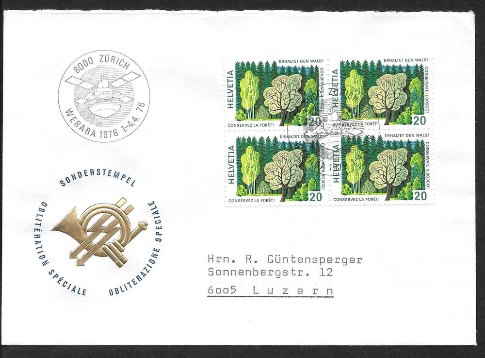 Sonderbrief SSt. 59 WERABA Zürich 1.-4.4.1976 (Neu (gemäss Beschreibung)) in Olten für CHF 1 ...