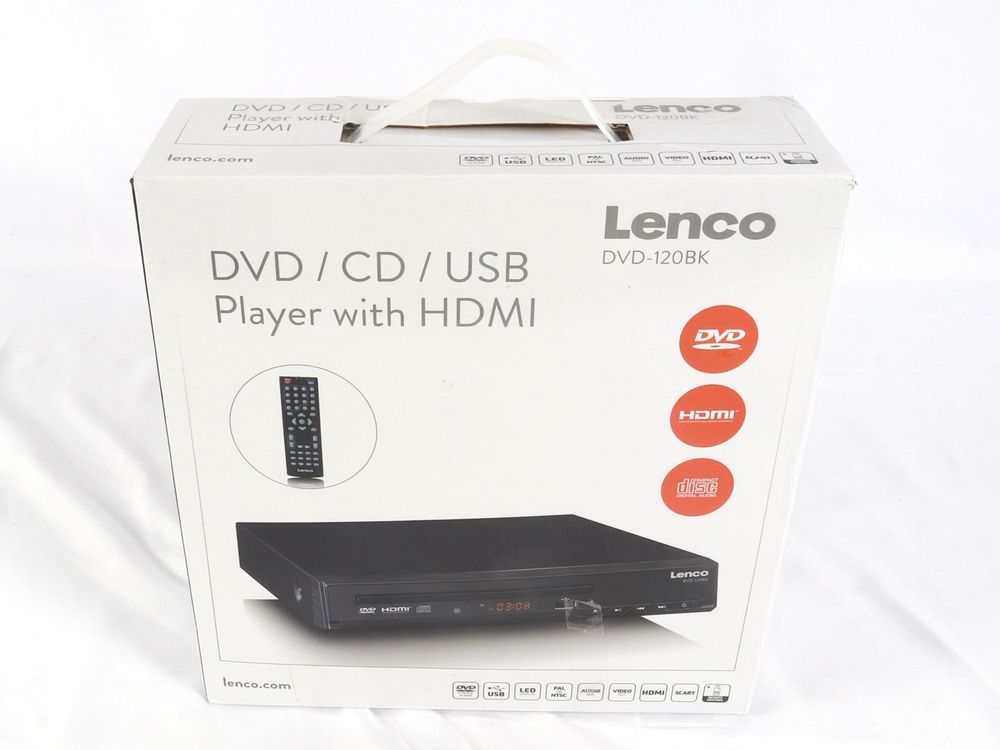 LENCO DVD-120BK DVD/CD/USB Player mit HDMI (Neu (gemäss Beschreibung ...