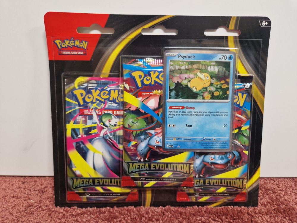 Pokémon Mega Evolution – Enton/Psyduck 3-Blister EN Sealed (Neu und ...