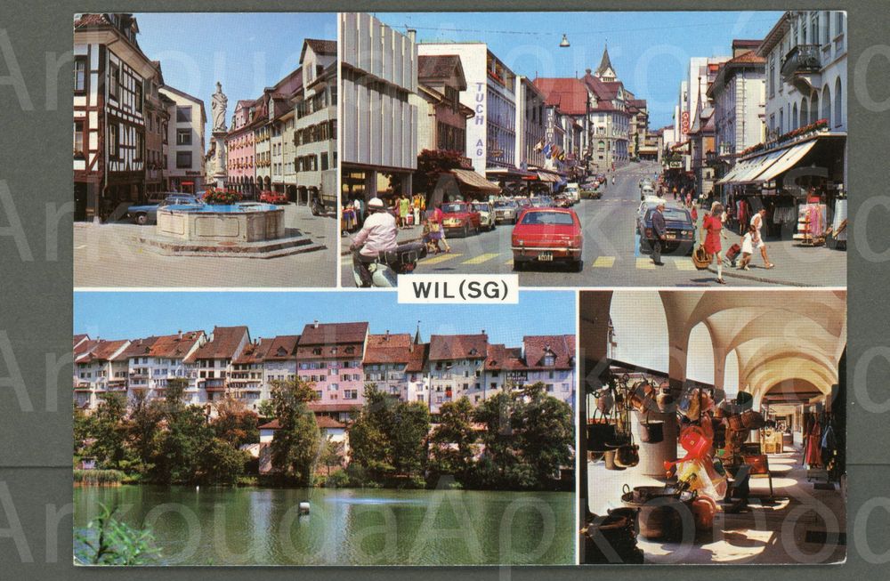 AK color Wil SG 4-fach- Multisicht, Ortszentrum ≈ 1986 (Gebraucht) in ...