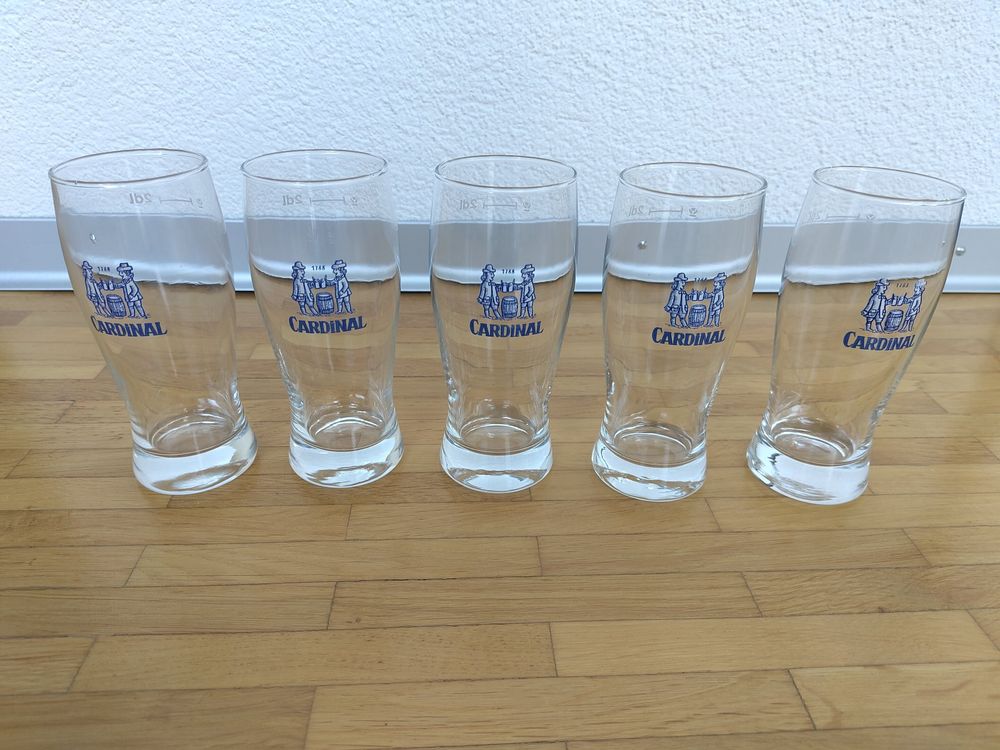 5 Biergläser Cardinal (2dl) (Neu (gemäss Beschreibung)) in Wangen SZ ...