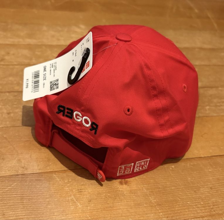 Roger Federer Cap Uniqlo Rot - Neu (Neu und originalverpackt) in ...