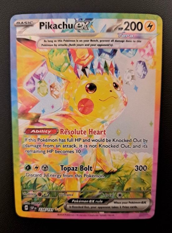 Pokémon Pikachu EX 238 surging sparks EN 238 (Neu (gemäss Beschreibung ...