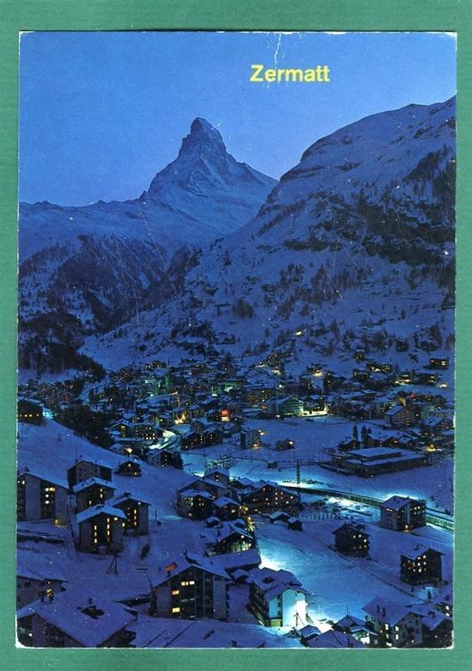 Zermatt bei Nacht, Matterhorn (Gebraucht) in Sargans für CHF 1 – mit Lieferung auf Ricardo kaufen