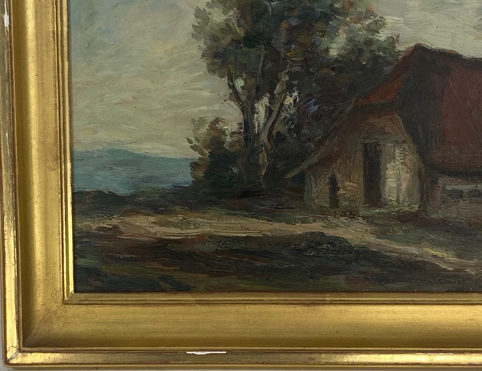Alte Landschafts gemälde mit Haus | Kaufen auf Ricardo