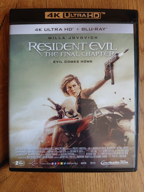 Resident Evil: The Final Chapter 4K Ultra HD Blu-ray (Gebraucht) in Langendorf für CHF 4 – mit ...