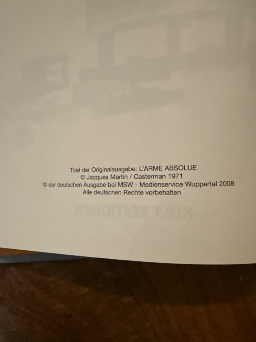 Alix Comic - Die Superwaffe - Kult Editionen - Top Zustand! (Neu ...